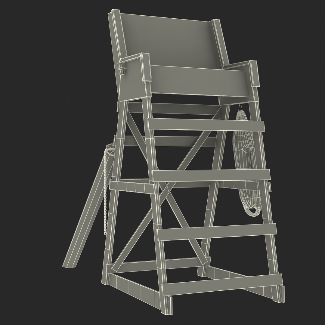 3d Model Lifeguard Chair