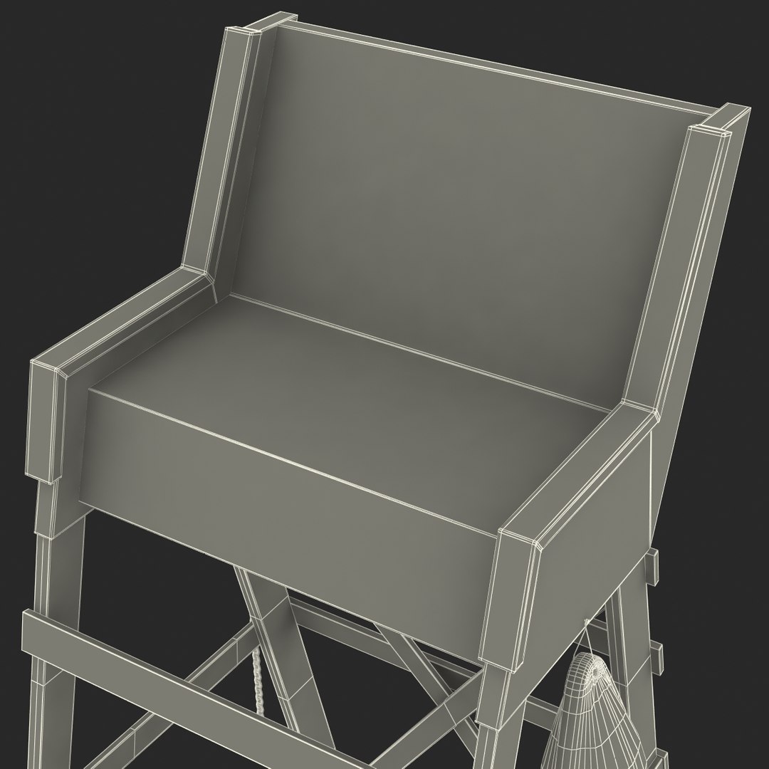 3d model lifeguard chair