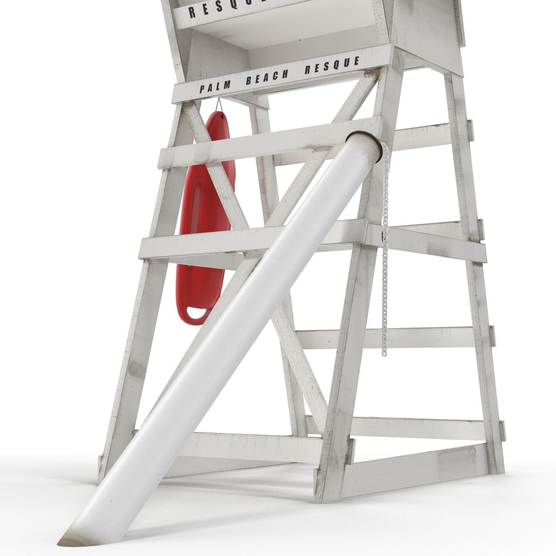 3d model lifeguard chair