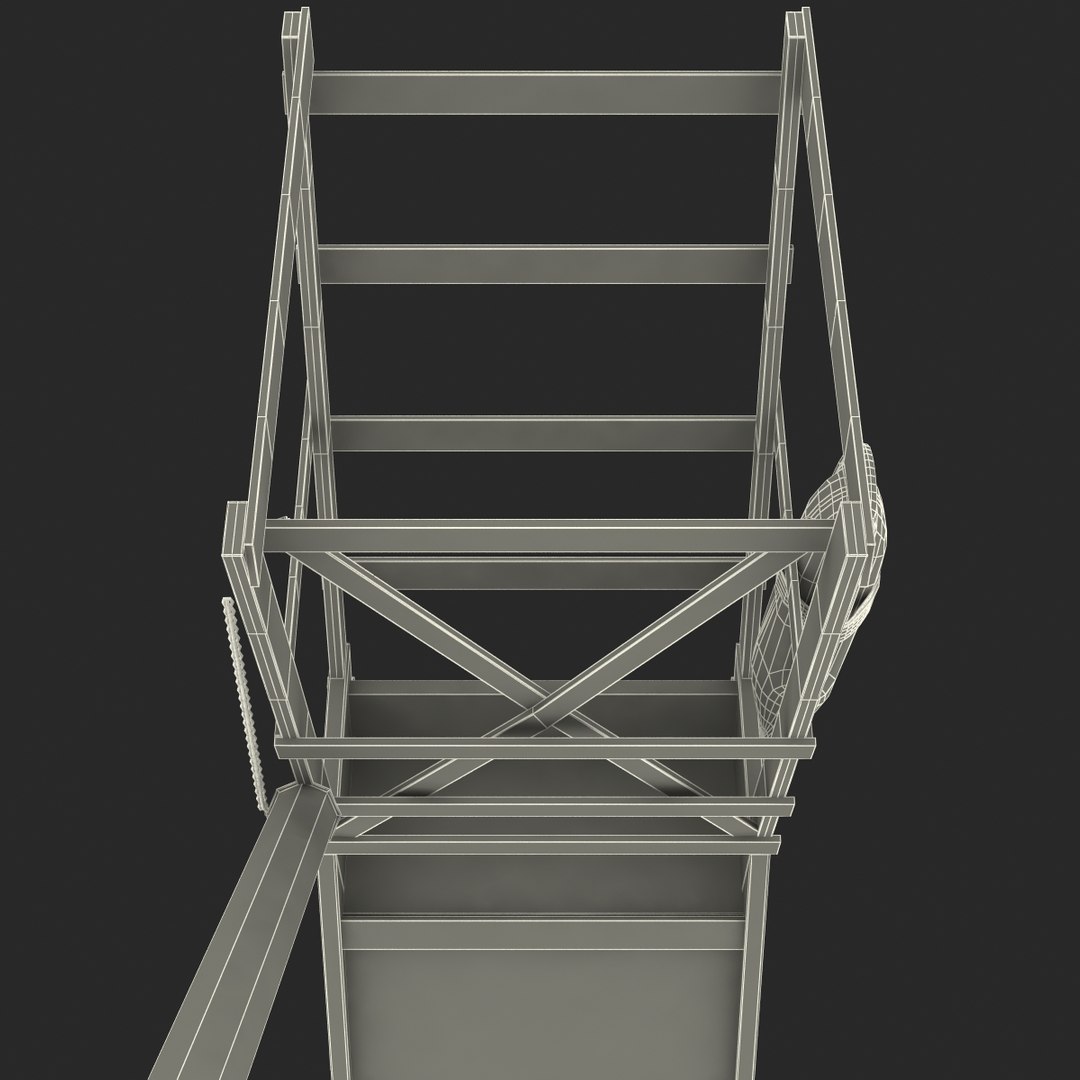 3d model lifeguard chair
