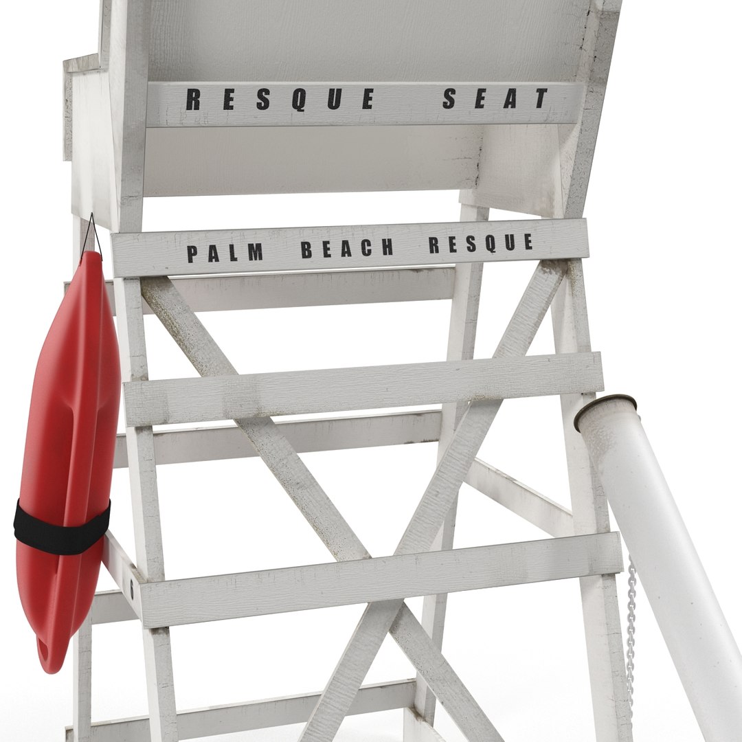 3d Model Lifeguard Chair