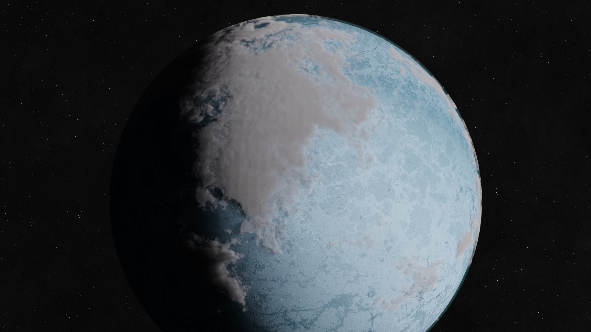 Modular Planet With Custom Atmosphere And Stars Model Turbosquid 2072703