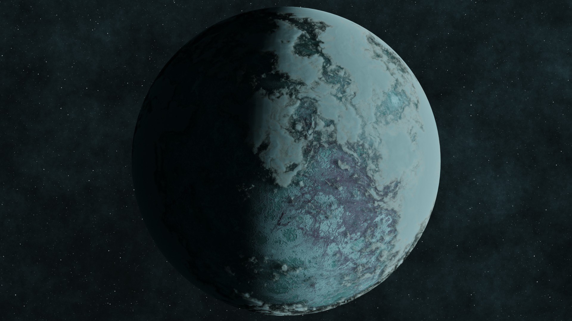Modular planet with custom atmosphere and stars model - TurboSquid 2072703