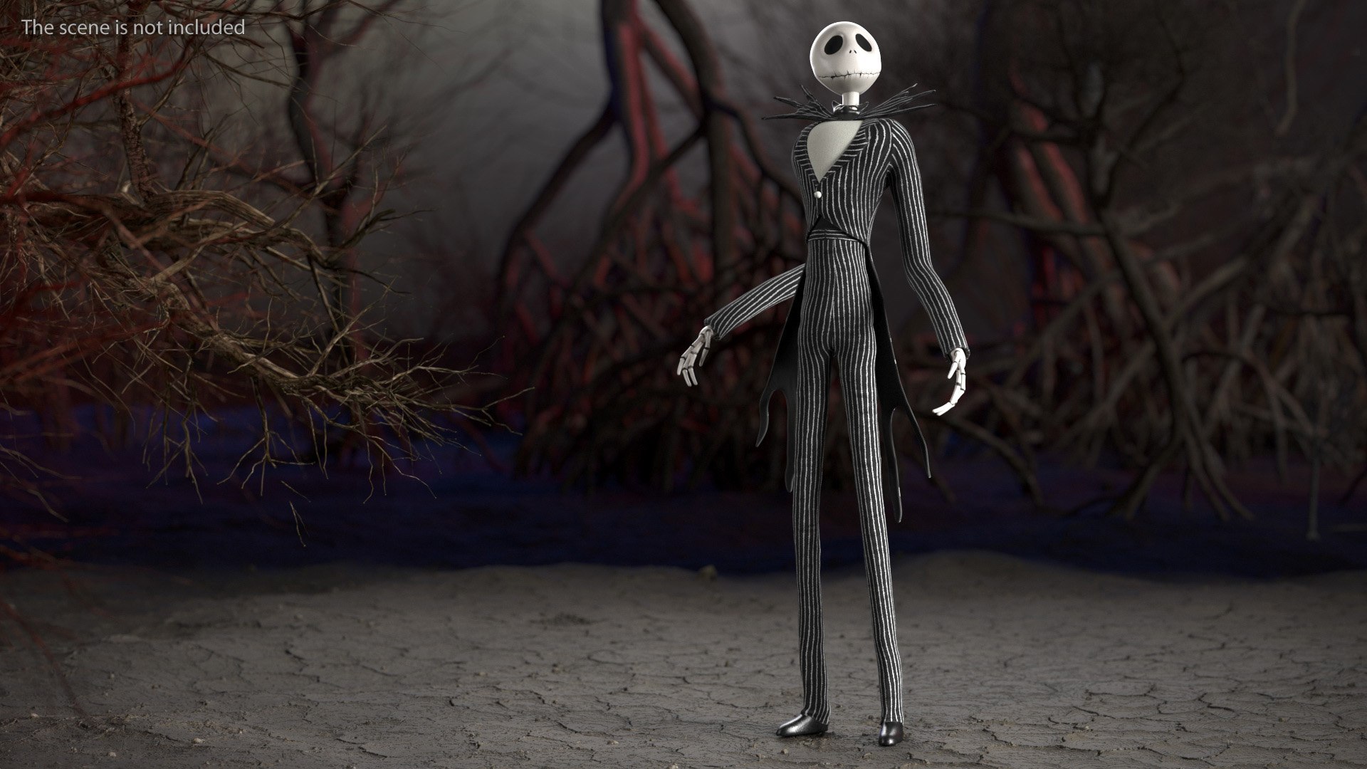 Jack Skellington Standing 3D Model - TurboSquid 2006709