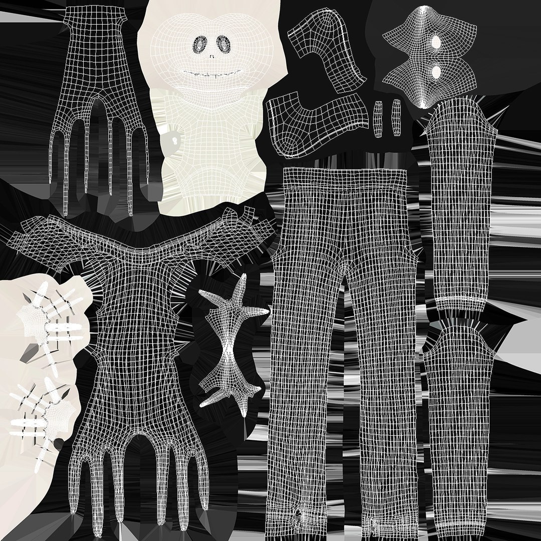 Jack Skellington Standing 3D Model - TurboSquid 2006709