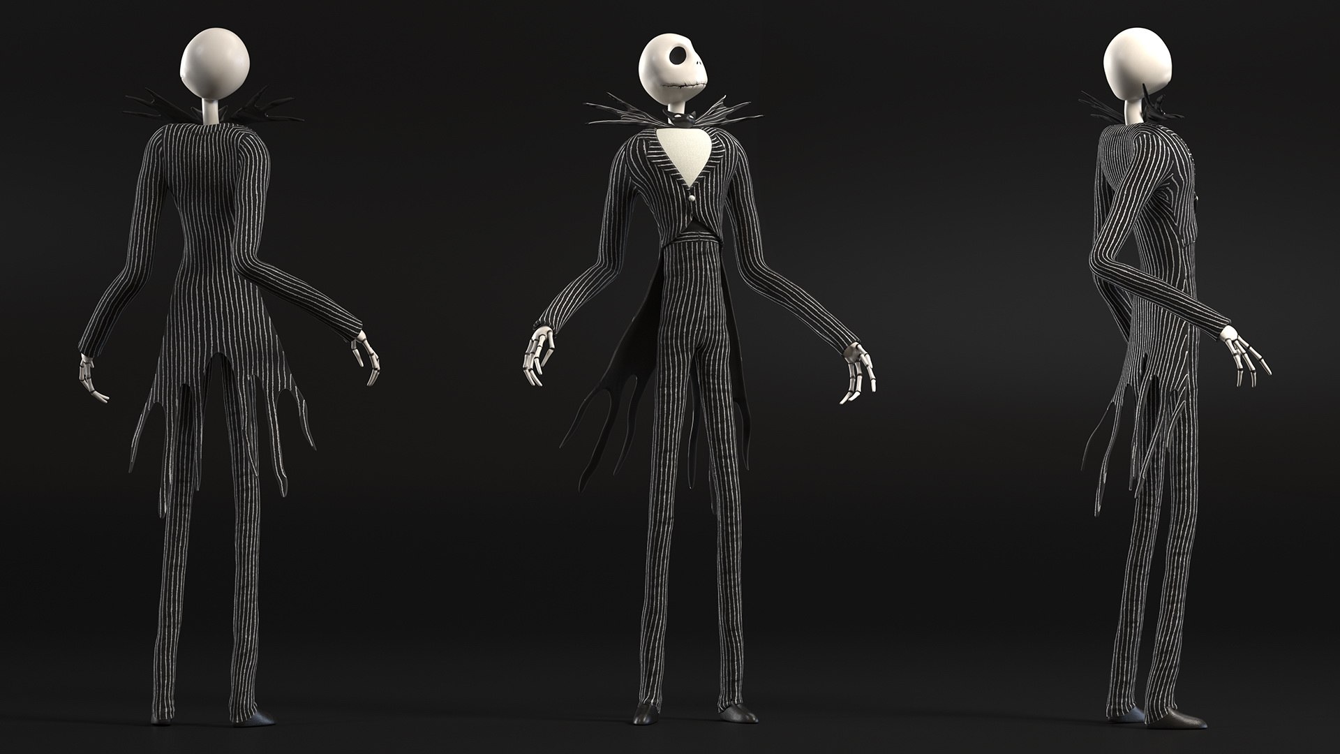 Jack Skellington Standing 3D Model - TurboSquid 2006709