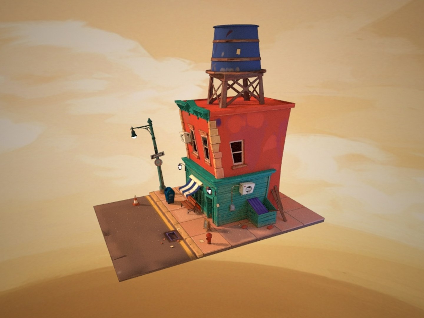 Stylized Cartoon House Model - TurboSquid 1418672