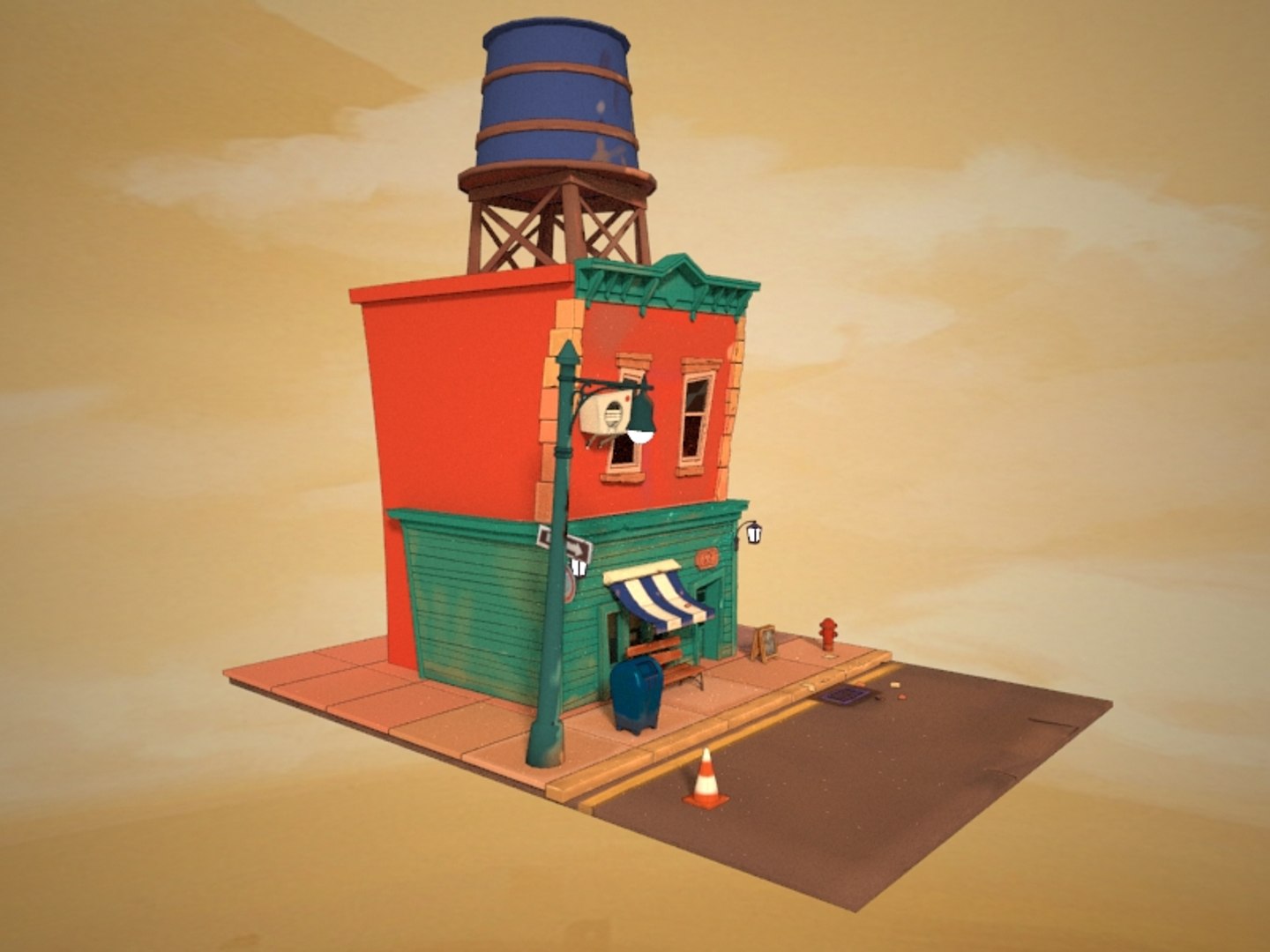 Stylized Cartoon House Model - TurboSquid 1418672