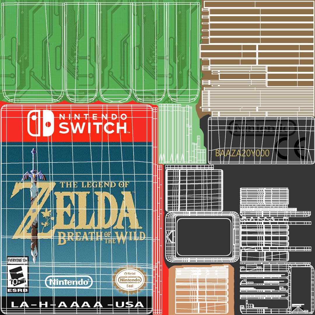 3D Model Detailed Zelda Switch Cartridge - TurboSquid 2064501