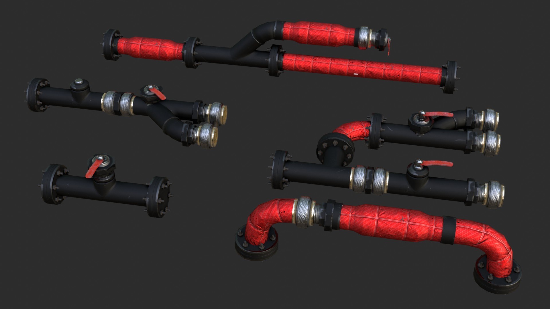 3D Pipe Modular - TurboSquid 1671150