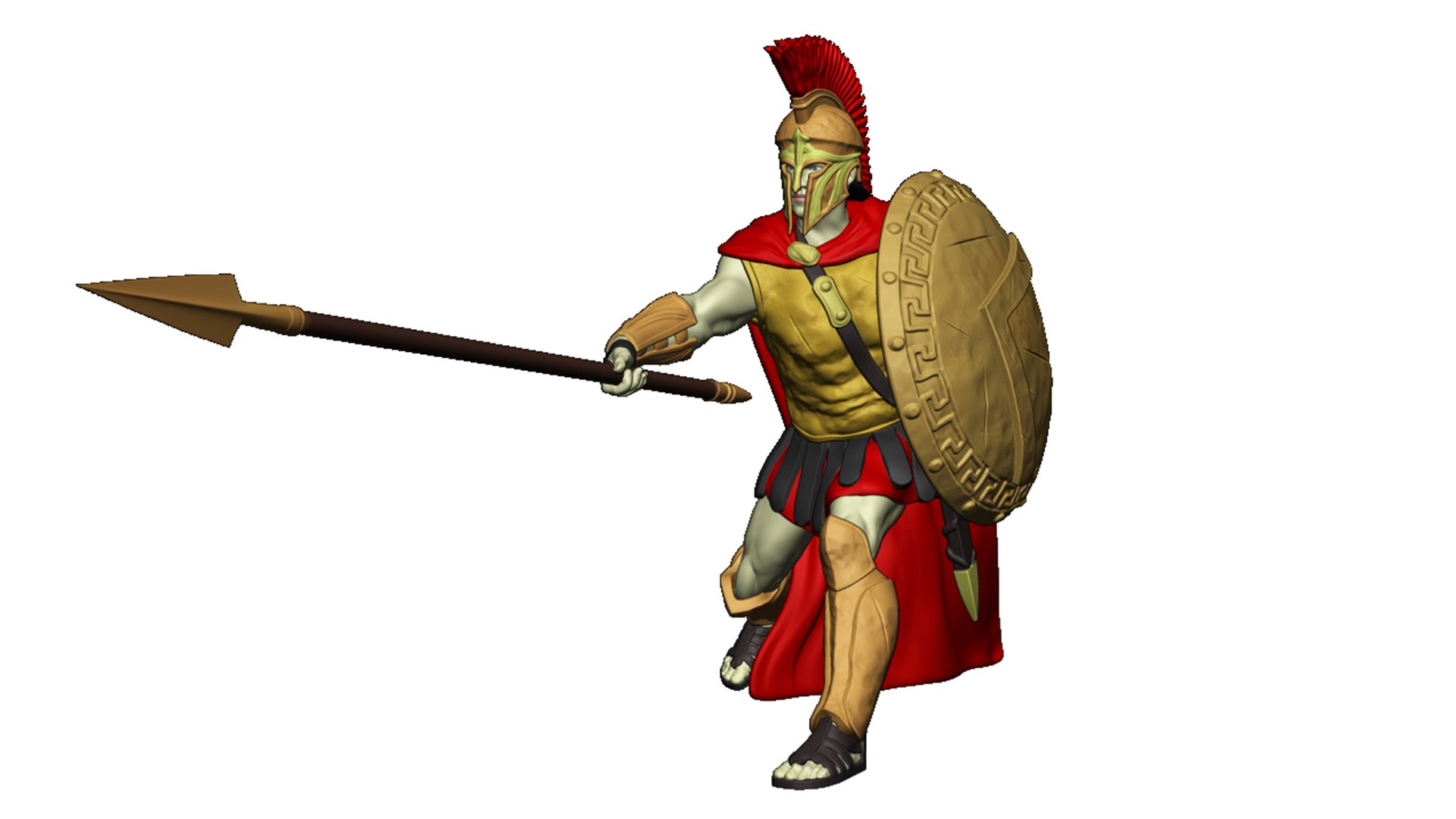 3D Model Spartan 11 Third Set Heavy Spartan Army - TurboSquid 2312857