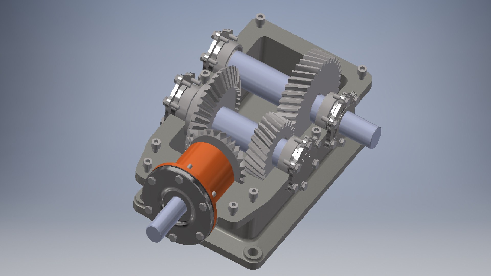 3D Two Steps Reduce Gearbox - TurboSquid 2099224
