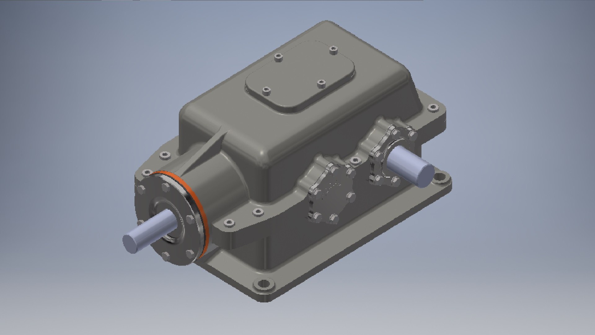 3D Two Steps Reduce Gearbox - TurboSquid 2099224