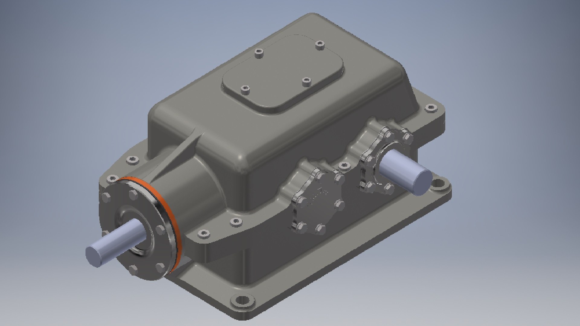 3D Two Steps Reduce Gearbox - TurboSquid 2099224