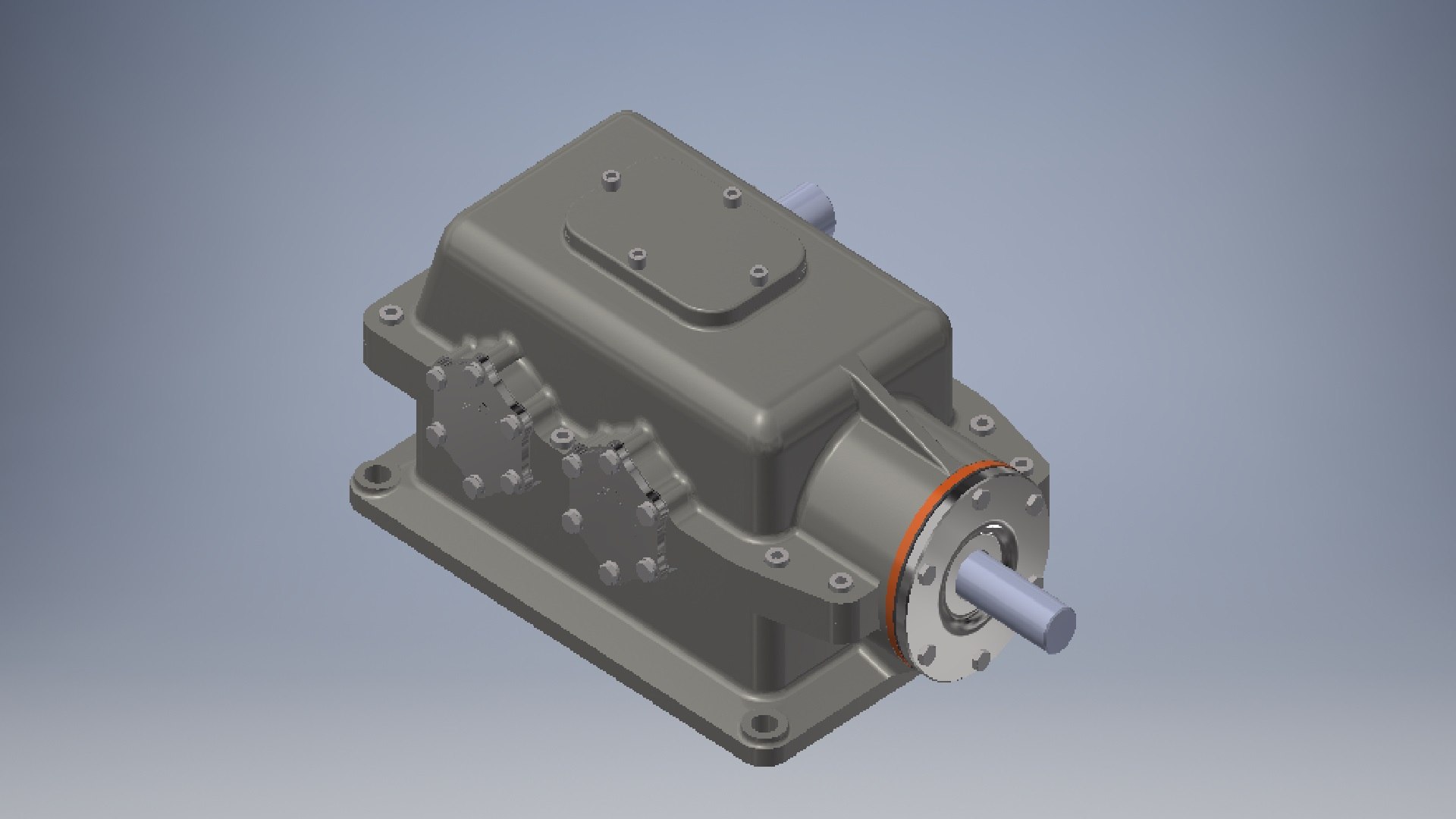 3D Two Steps Reduce Gearbox - TurboSquid 2099224