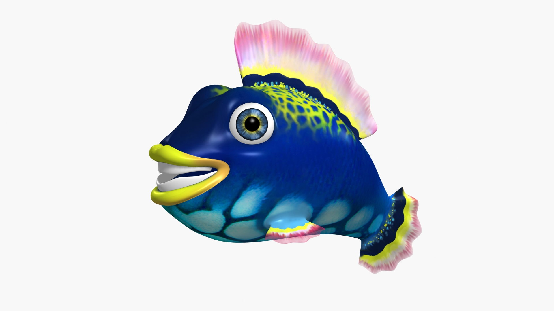 Blue Coral Fish 3D Model - TurboSquid 1756859