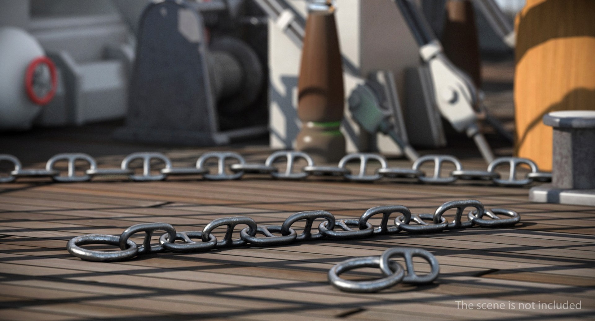 Rusty Ship Anchor Chain 3D Model - TurboSquid 1332822