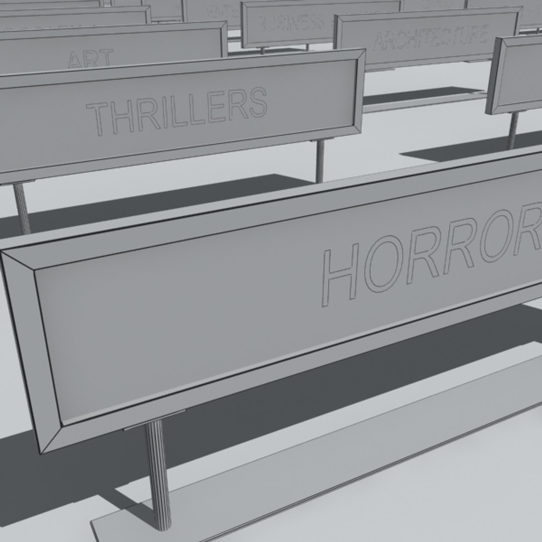 Max Bookstore Section Headers