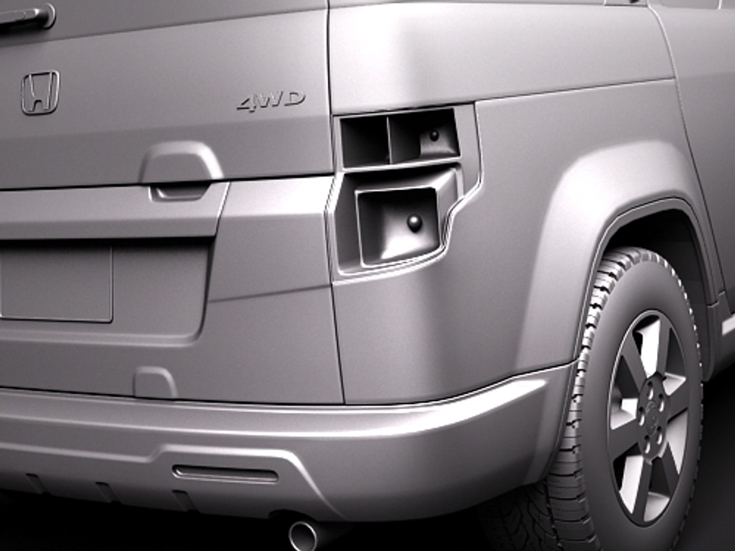 3d Model Honda Element Car