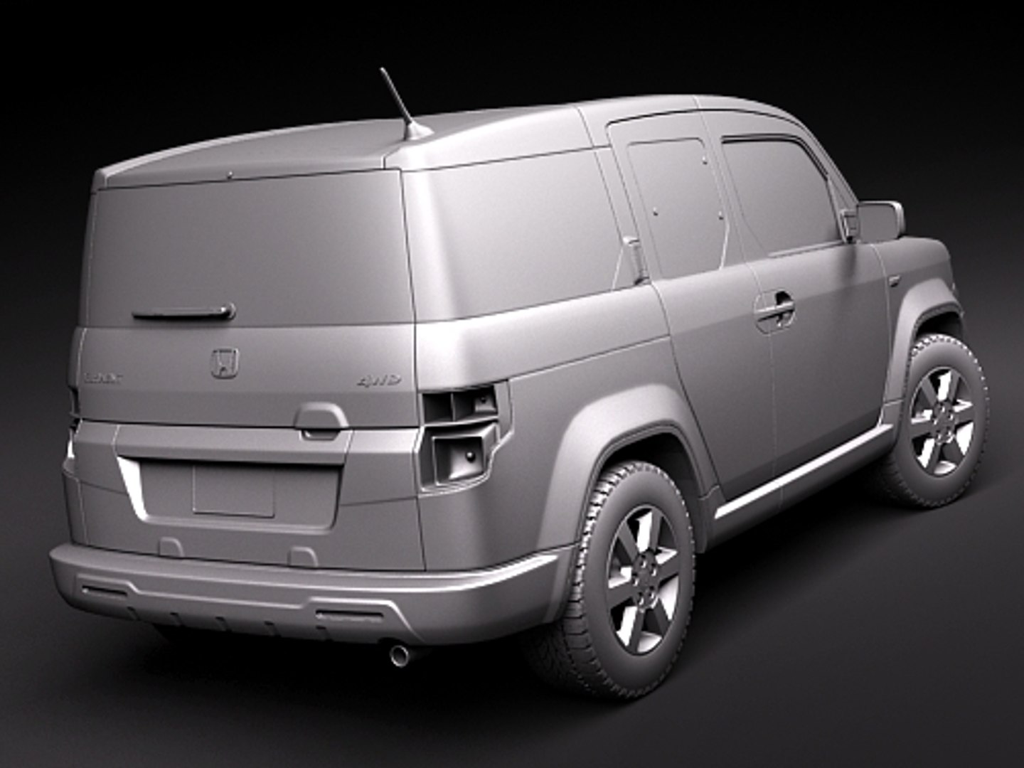 3d Model Honda Element Car