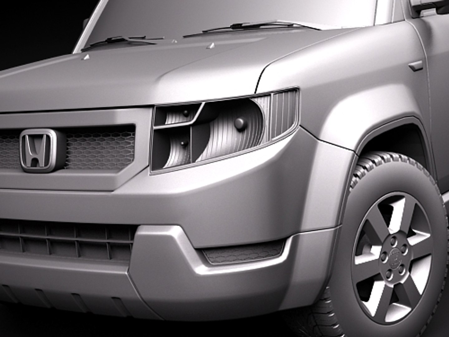 3d Model Honda Element Car