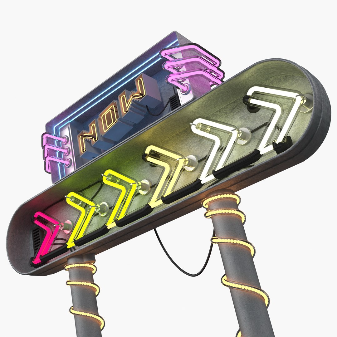 3D Realistic Neon Light Sign - TurboSquid 1157947