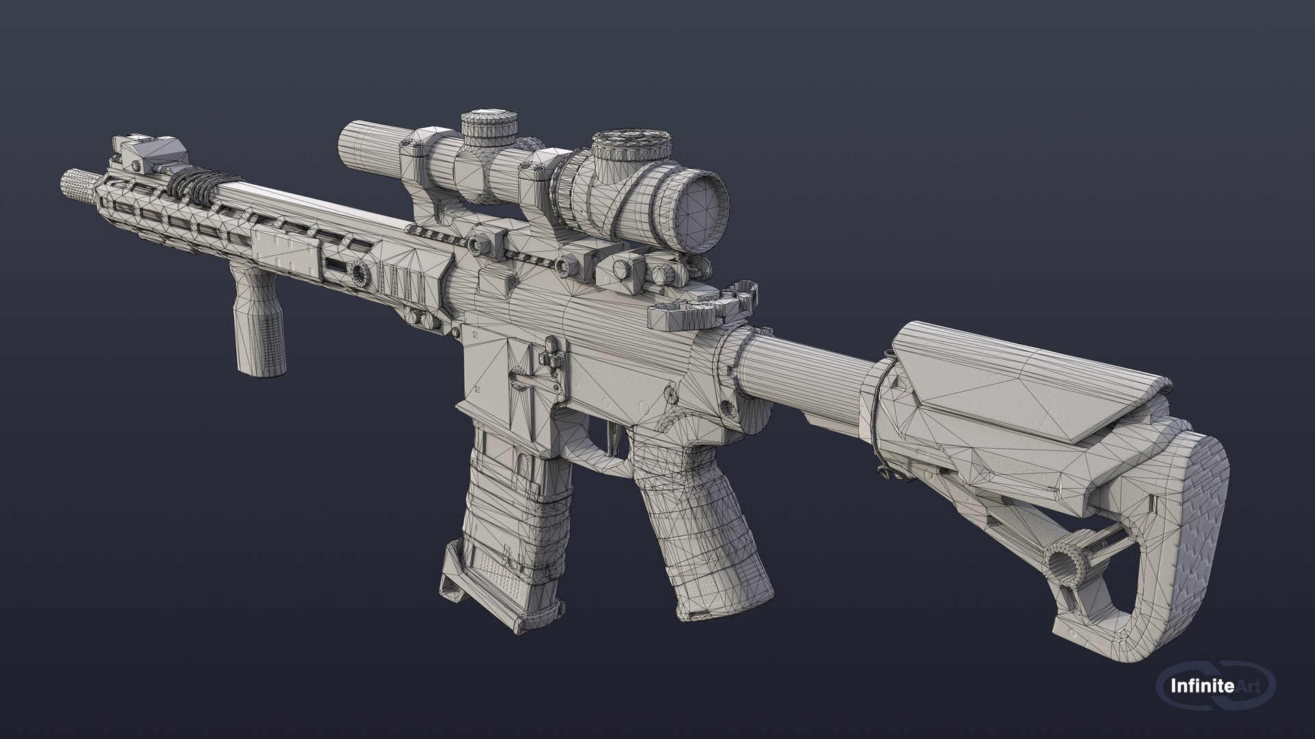 3D Rifle Model - TurboSquid 1817805