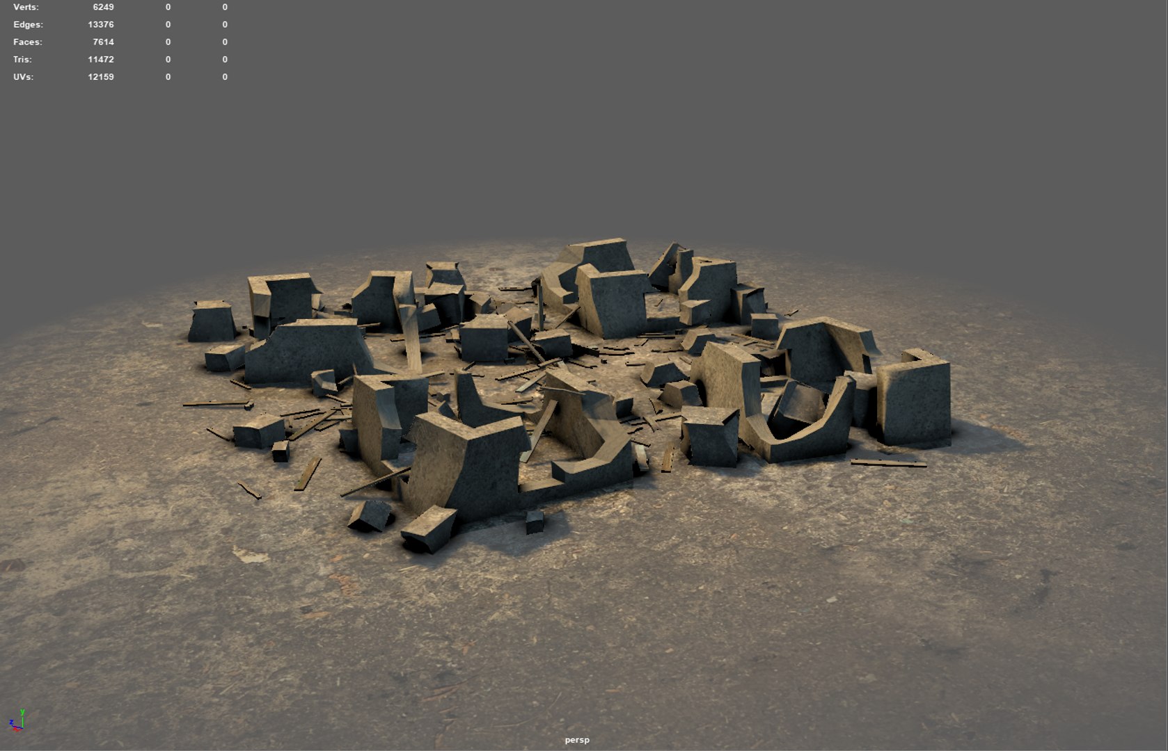 3D destroyed unity realtime model - TurboSquid 1396353