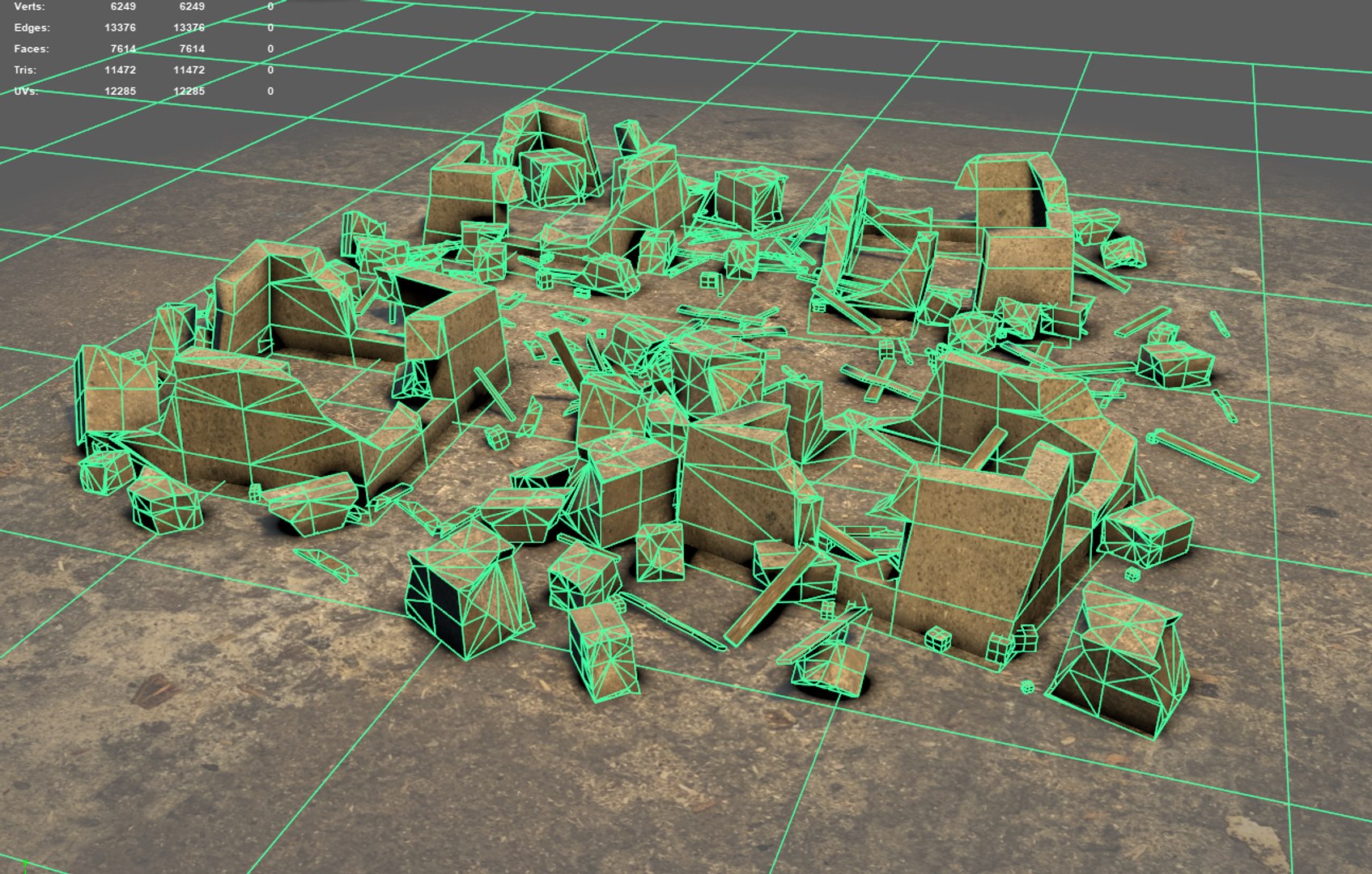 3D destroyed unity realtime model - TurboSquid 1396353