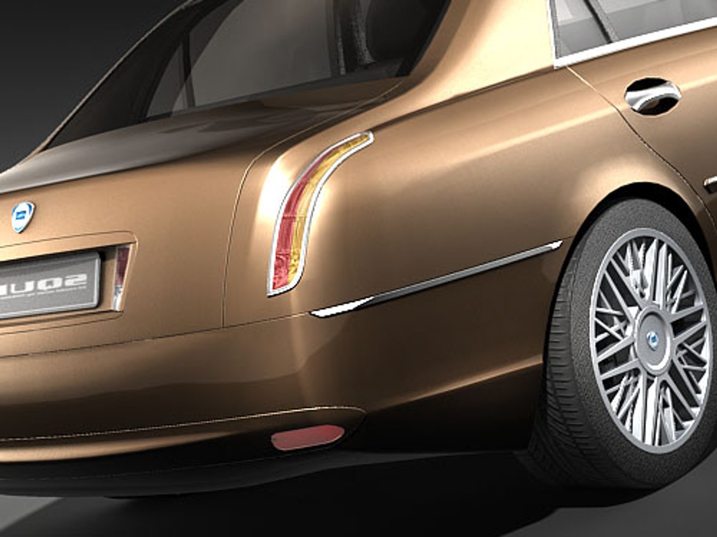 Lancia Thesis 2004 2008 3d Model