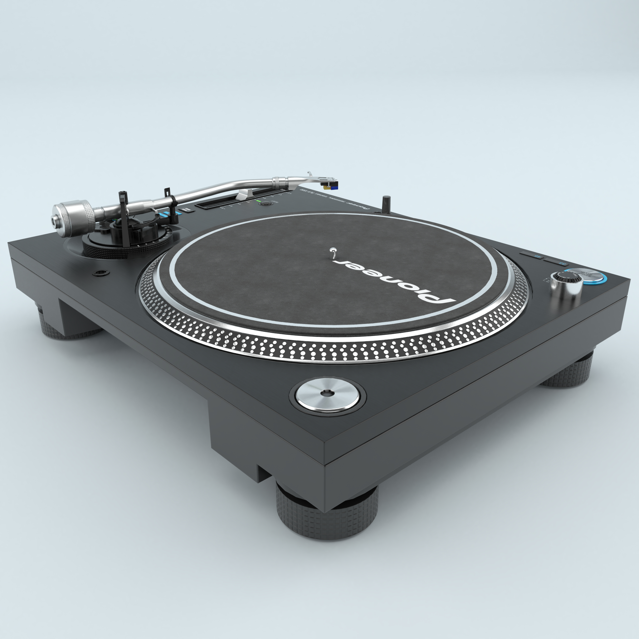 DJ Turntable Pioneer PLX 1000 model - TurboSquid 1747848