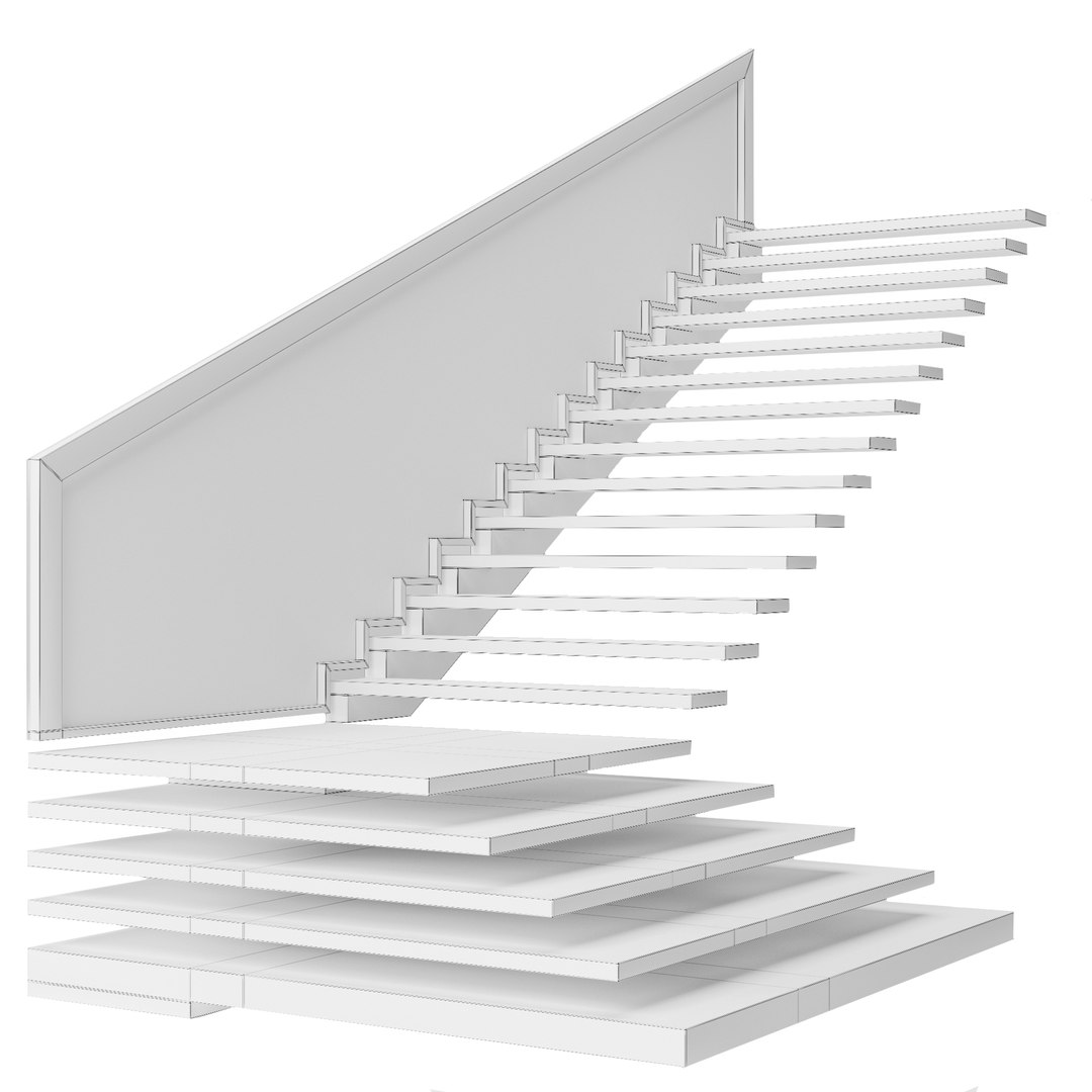Stairs 3D Model - TurboSquid 2092151