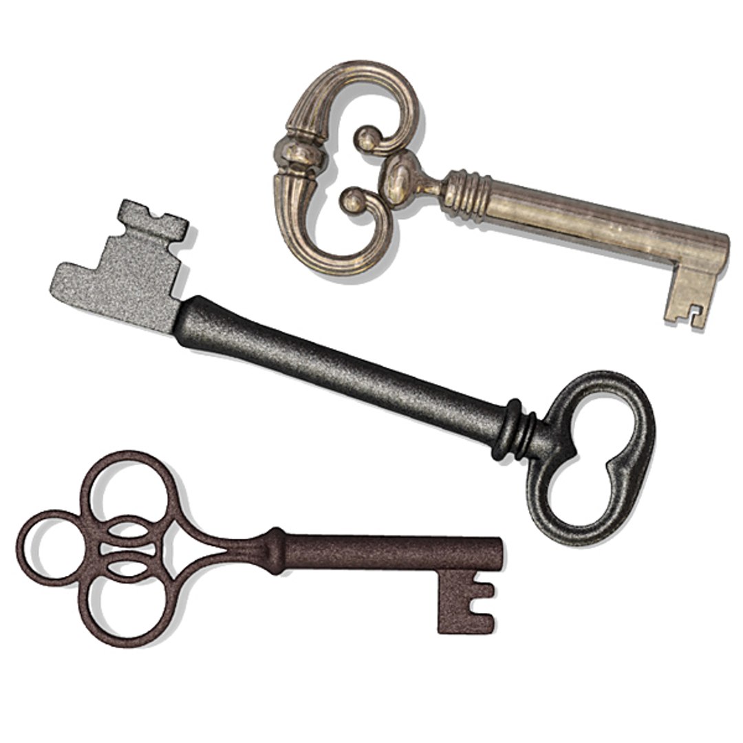 3d 3 Skeleton Keys Model