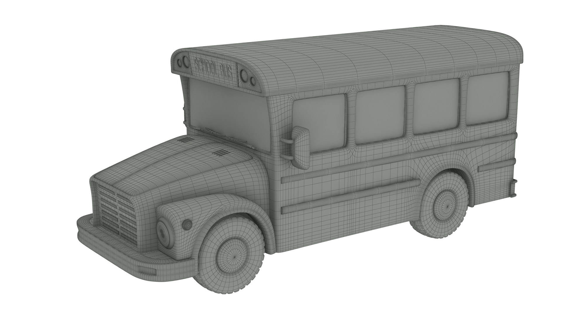 Cartoon School Bus 3D Model - TurboSquid 2217768