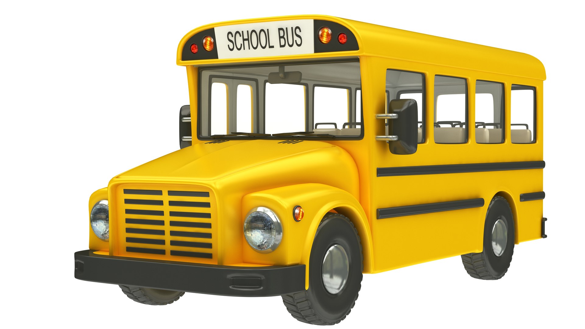 Cartoon School Bus 3D Model - TurboSquid 2217768