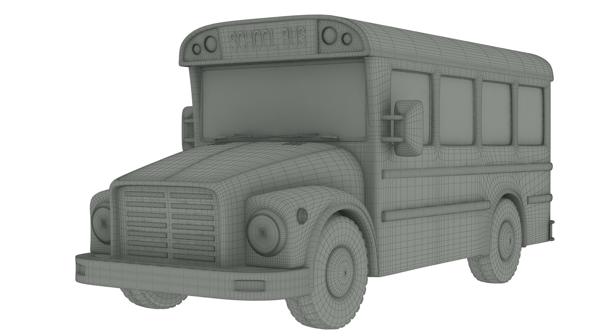 Cartoon School Bus 3D Model - TurboSquid 2217768
