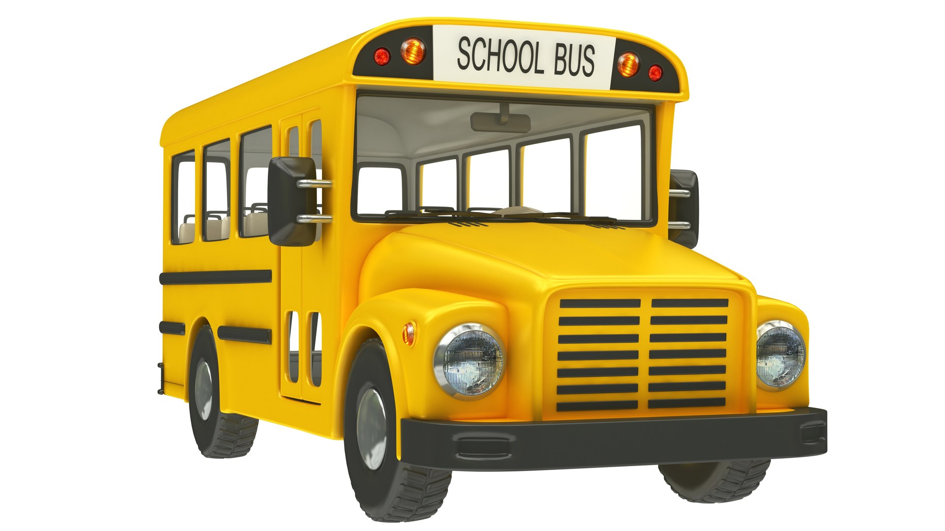 Cartoon School Bus 3D Model - TurboSquid 2217768
