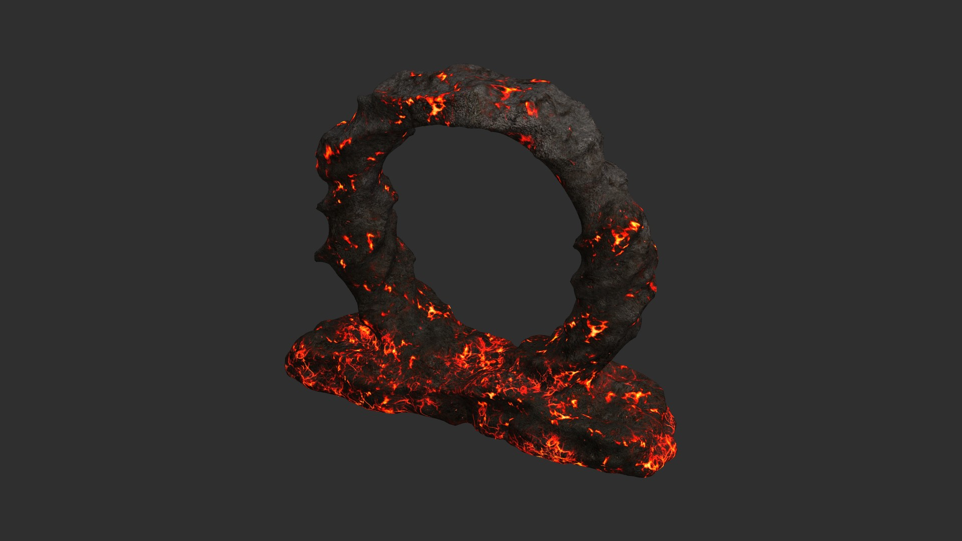 3D Stone Portal 1 - Lava - TurboSquid 2215550
