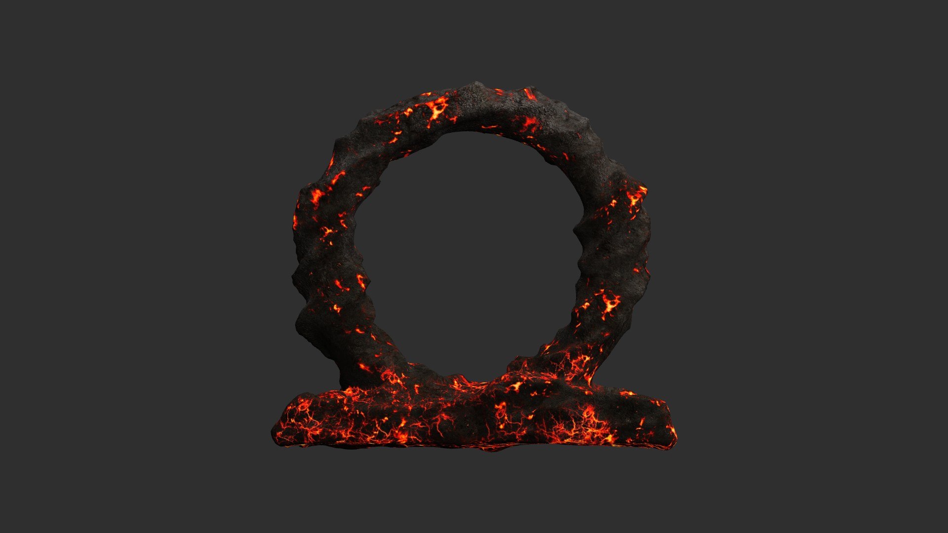 3D Stone Portal 1 - Lava - TurboSquid 2215550