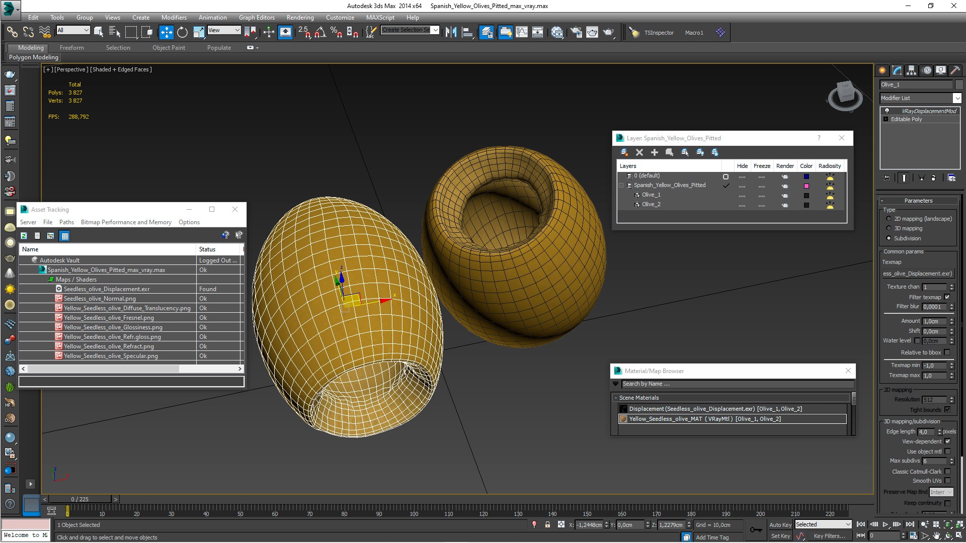 Spanish Yellow Olives Pitted 3D - TurboSquid 2235475
