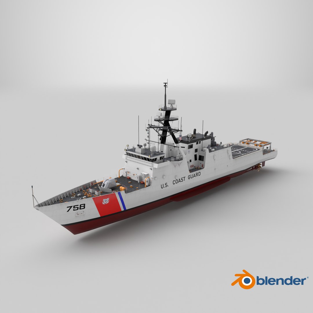 US Coast Guard Ship WMSL-758 Legend Class 3D Model - TurboSquid 2402307