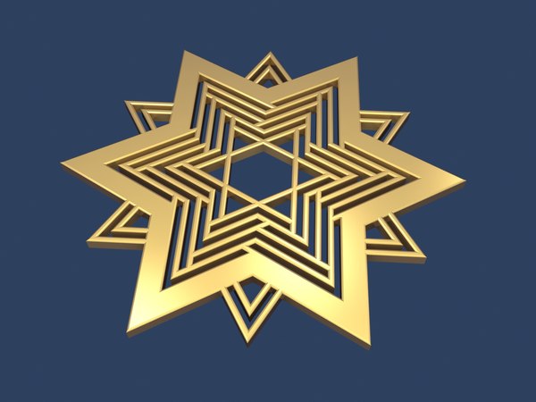 Star david 3D model - TurboSquid 1416861