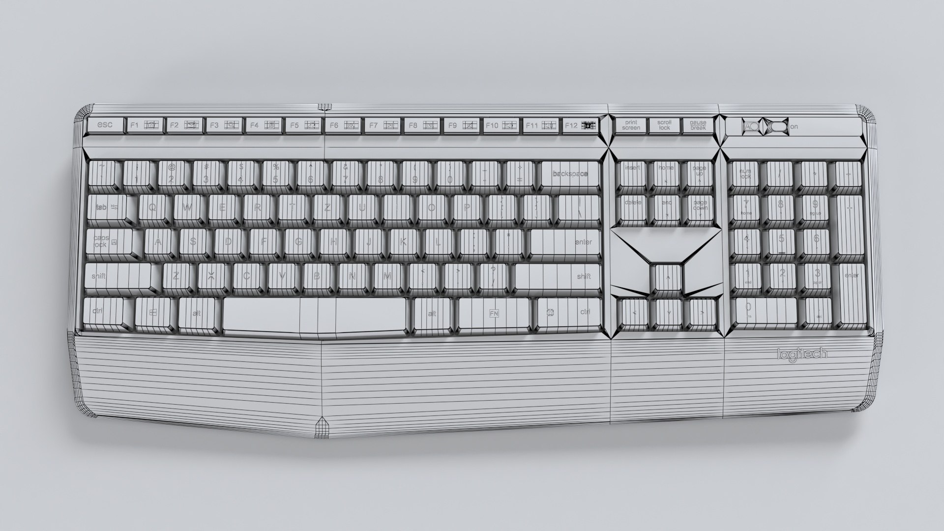 Logitech Keyboard 3d Model 3D Model - TurboSquid 1917188