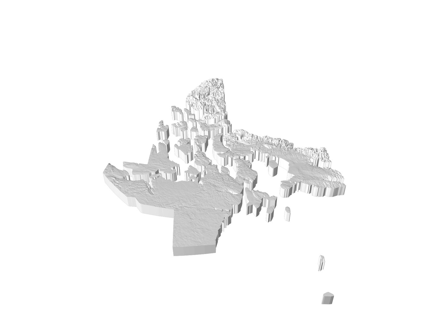 Canada Provinces Printable 3D Model - TurboSquid 1460451