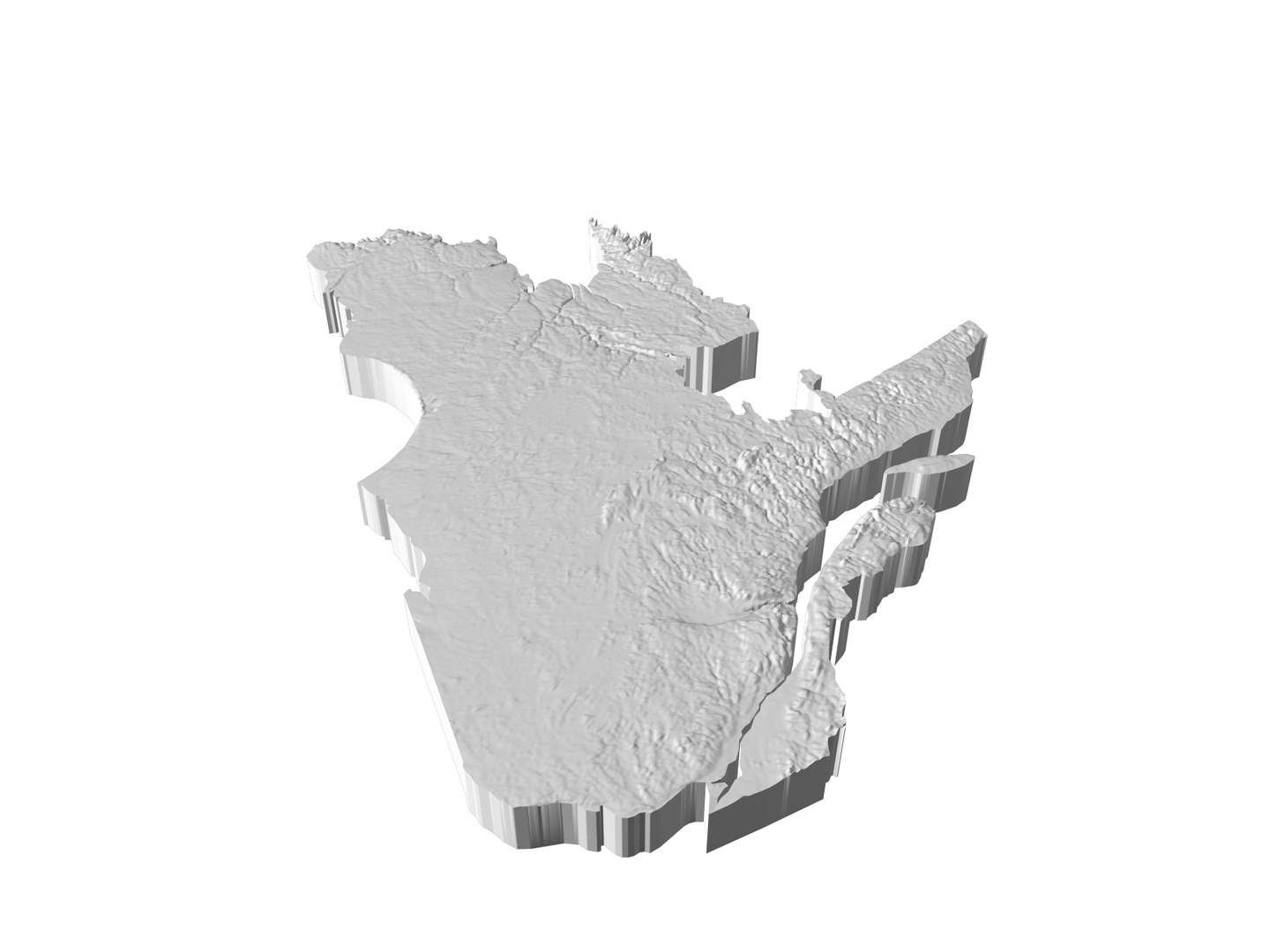 Canada Provinces Printable 3D Model - TurboSquid 1460451