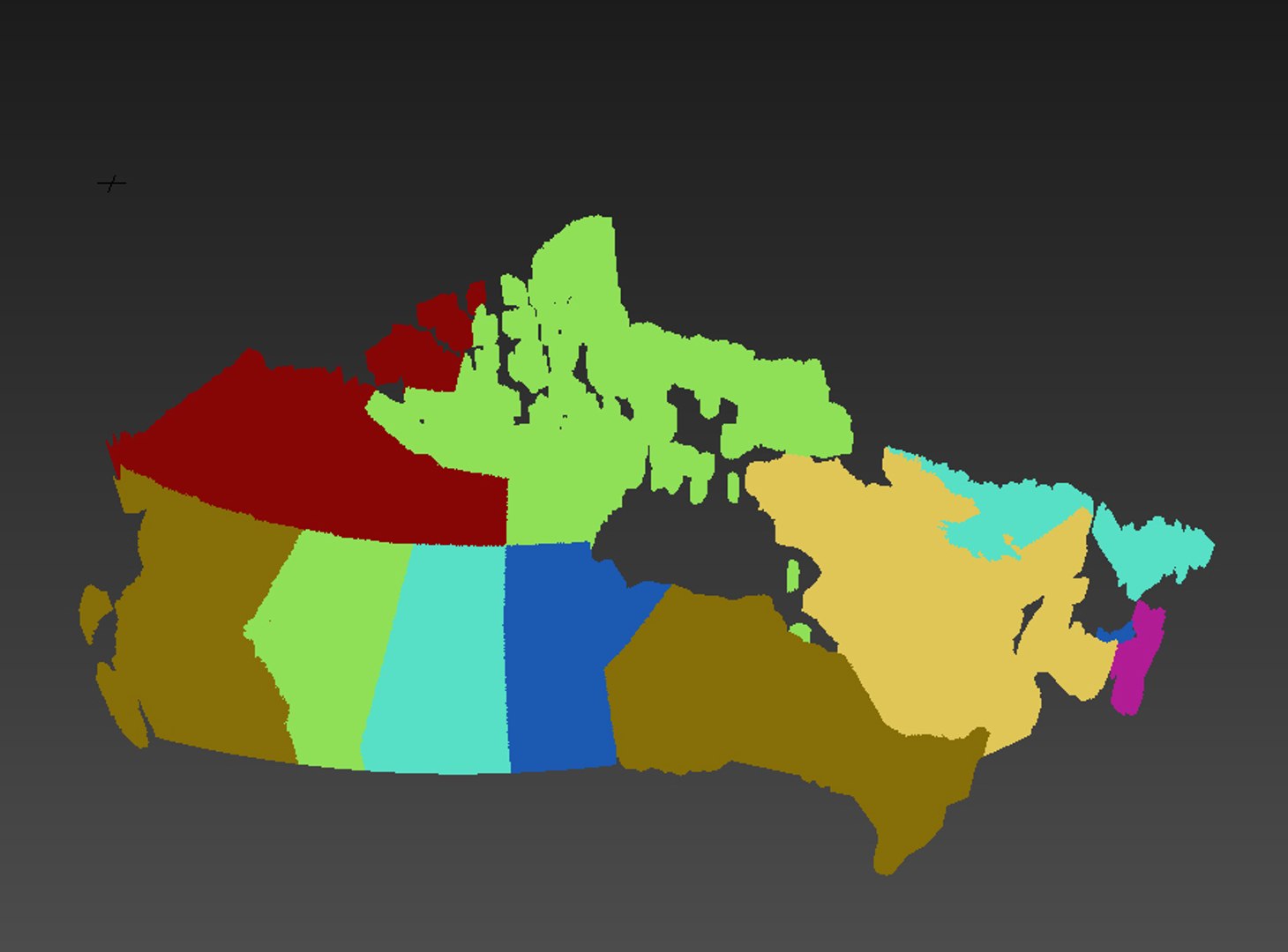 Canada Provinces Printable 3D Model - TurboSquid 1460451