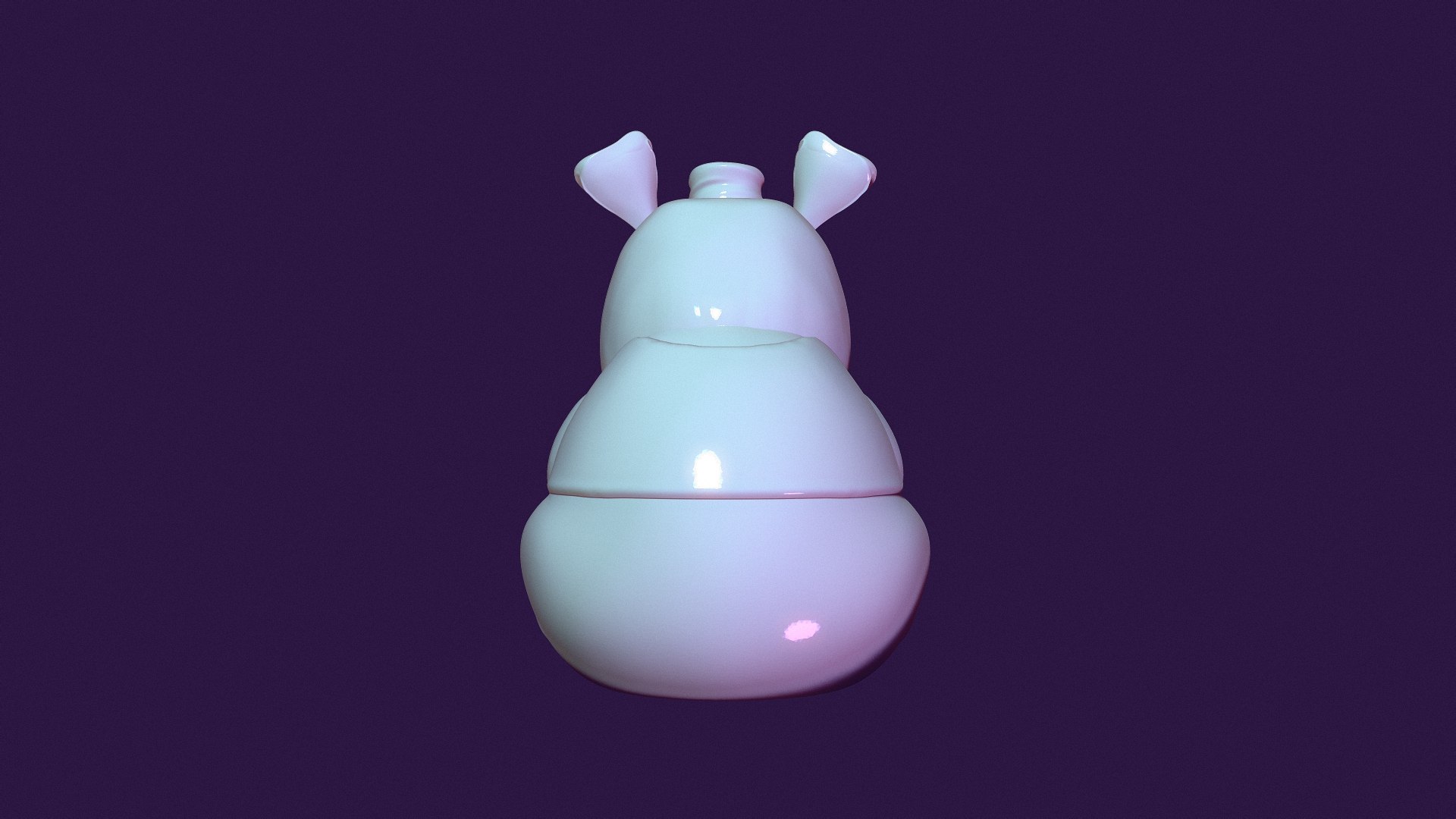 3D Model Funny Pig Toy In Handcuffs - TurboSquid 2138196