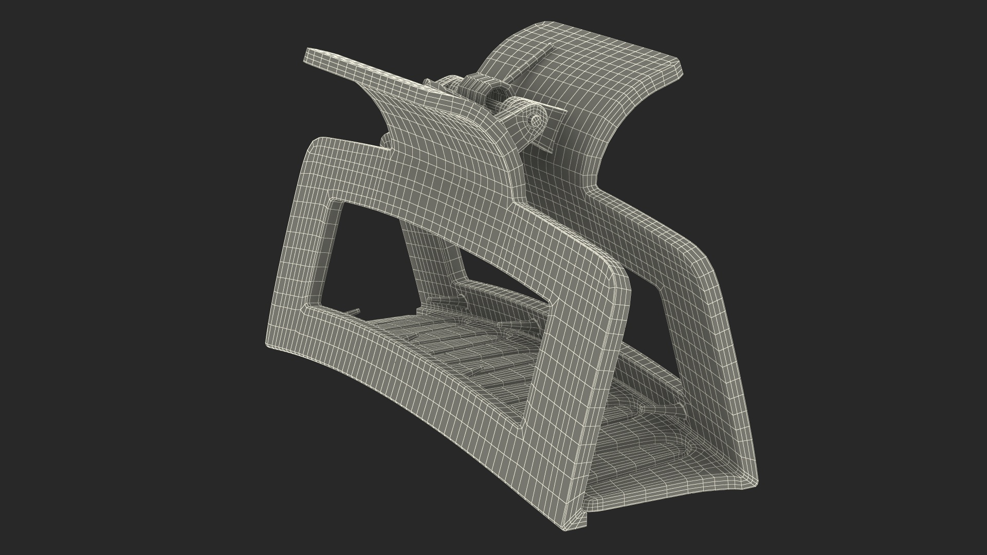 3D Claw Hair Clip Large Blue model - TurboSquid 2157057