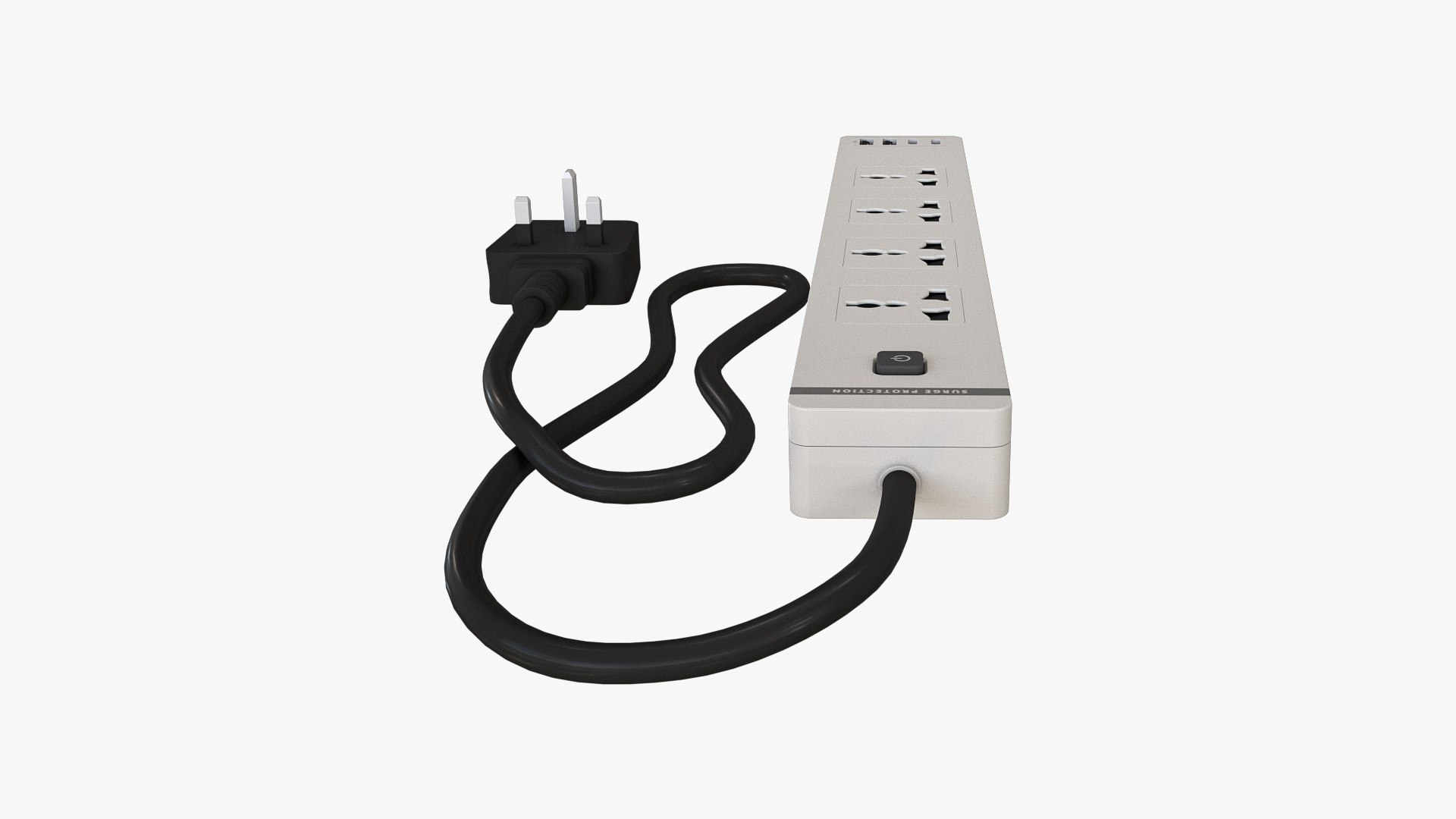 3D 4-Way Extension Lead - TurboSquid 2114346