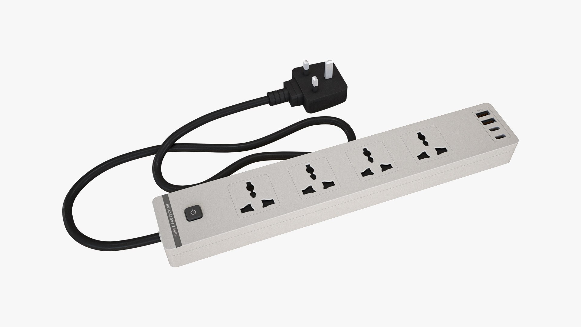 3D 4-Way Extension Lead - TurboSquid 2114346